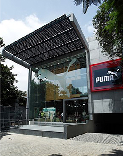 PUMA opens environment-friendly solar powered store in India